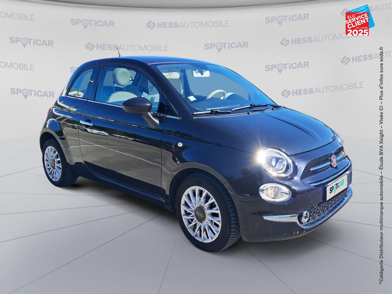 FIAT 500 1.2 8V 69CH ECO PACK LOUNGE 109G TPANO d'occasion - Fiat 500 occasion